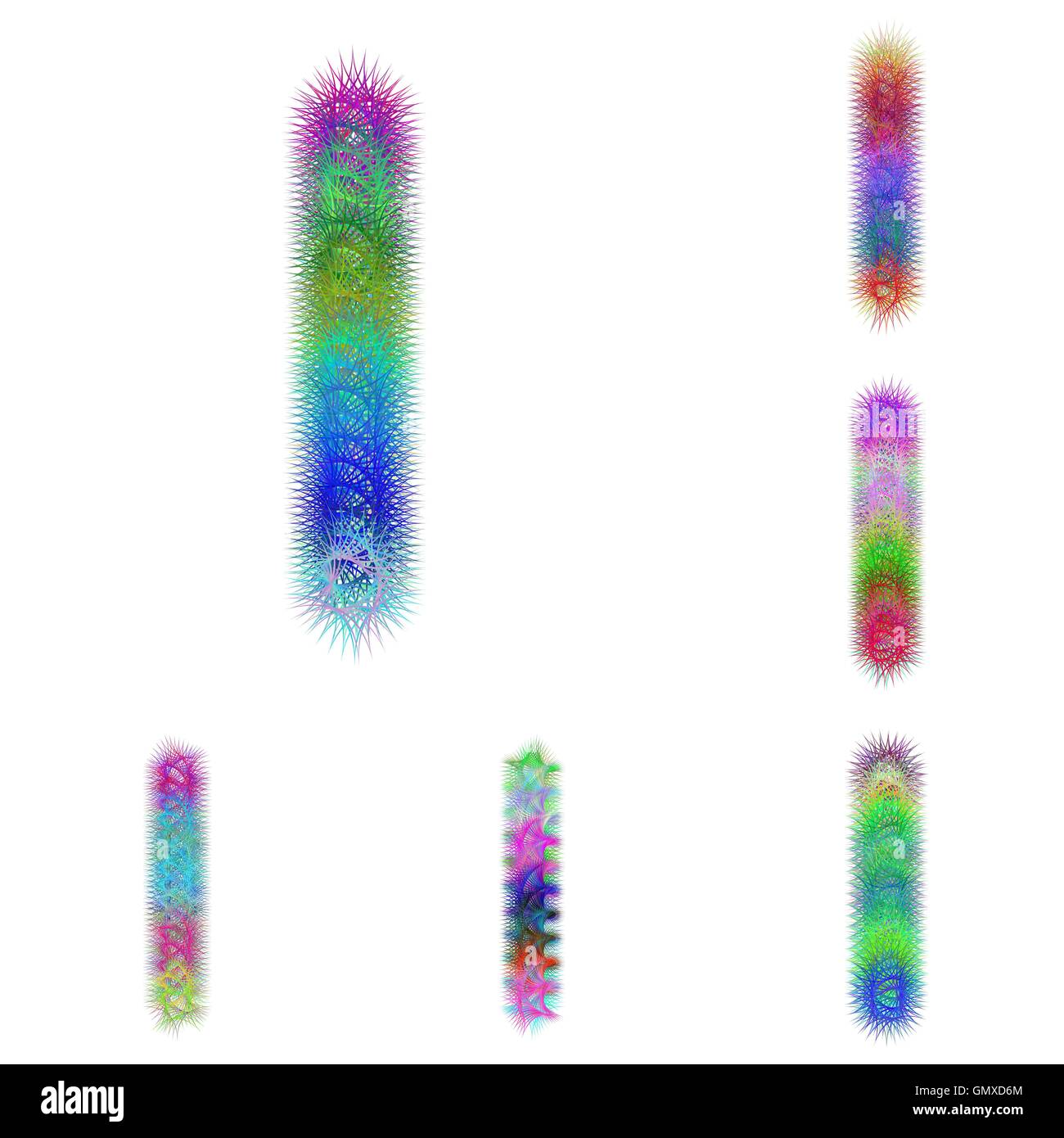 Happy colorful fractal font set - letter I Stock Vector Image & Art - Alamy