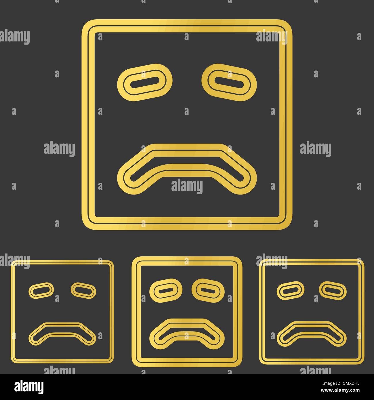 Sad minimalist logo Stock Vector Images - Alamy