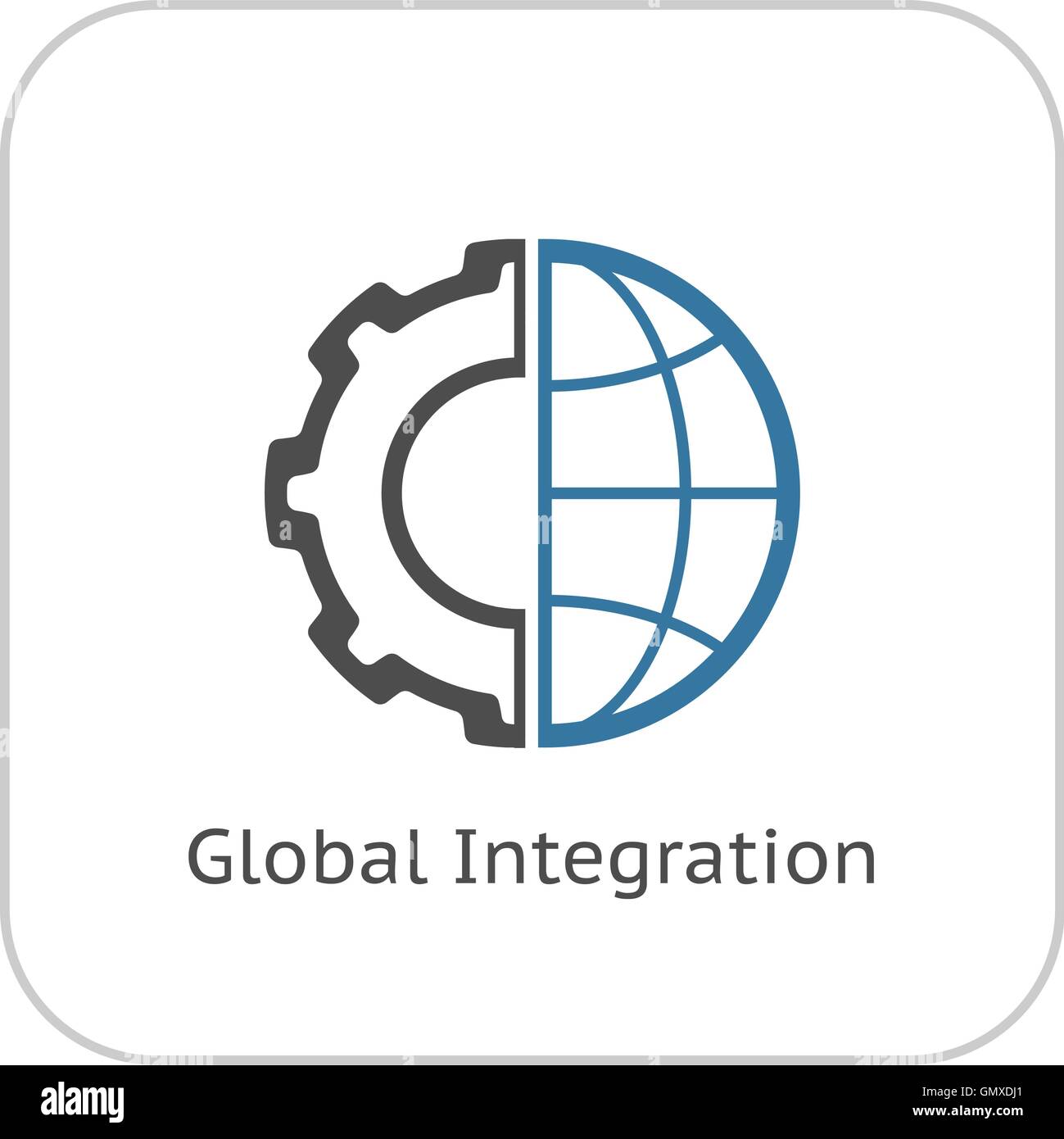 Global Integration Icon. Flat Design Stock Vector Image & Art - Alamy