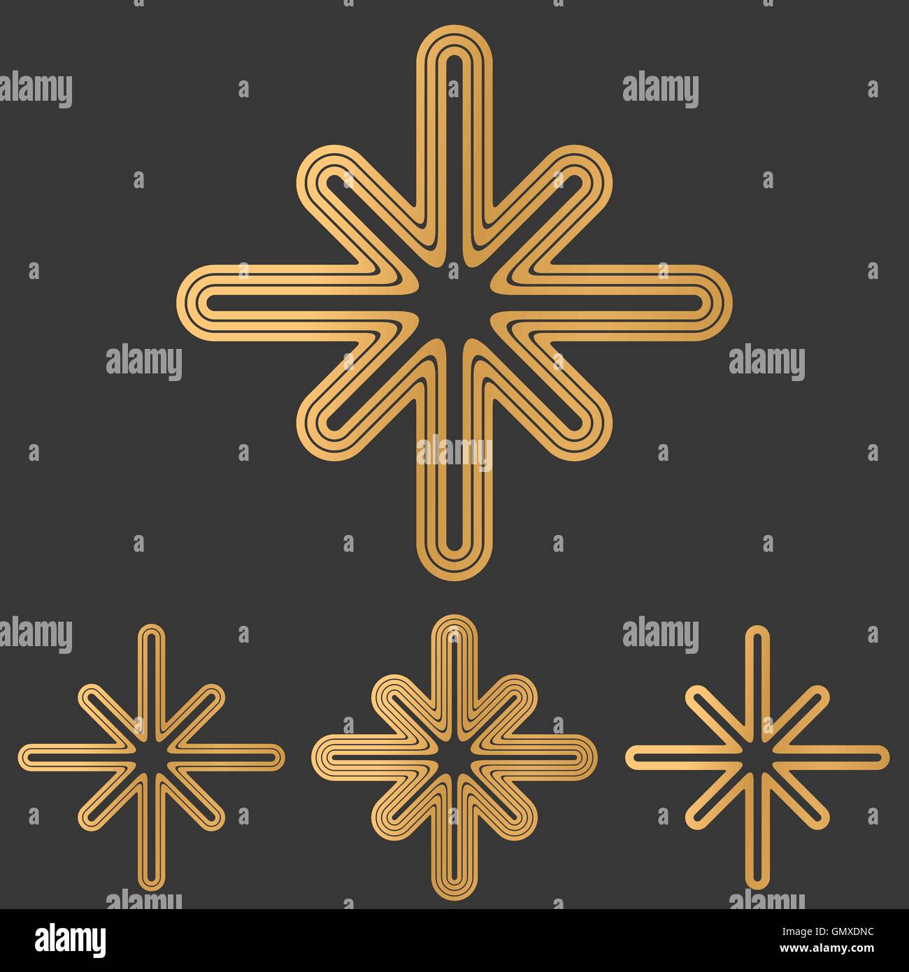 Bronze line mystic logo design set Stock Vector Image & Art - Alamy