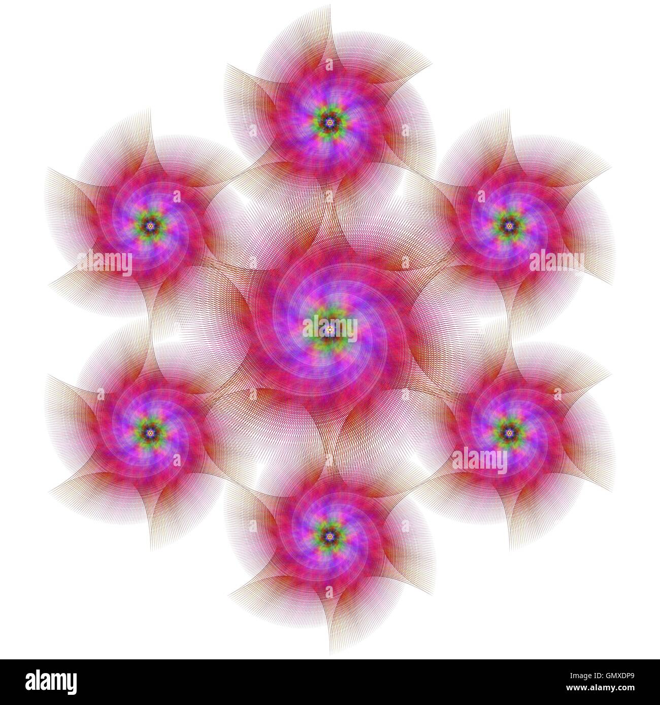 Geometric fractal Stock Vector Images - Alamy