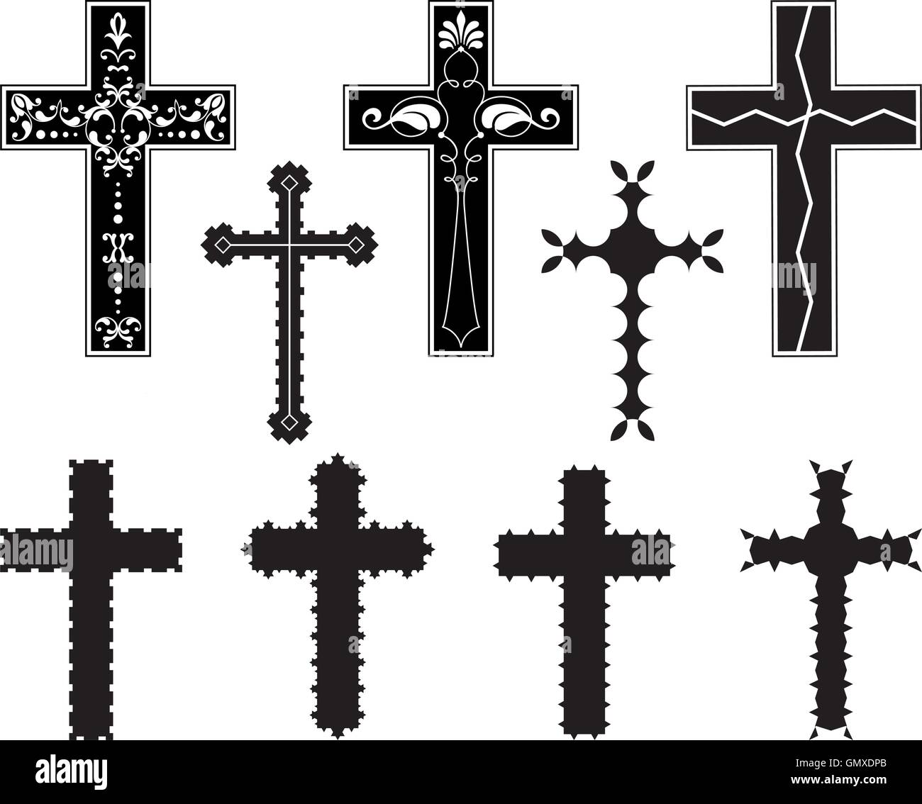 Christian Cross Design Stock Vector Image & Art - Alamy