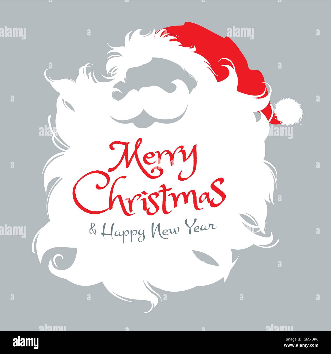 Santa claus long white beard Stock Vector Images - Alamy