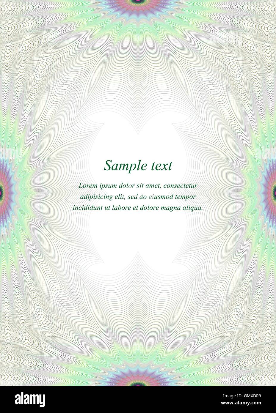 Colored page border design template Stock Vector Image & Art - Alamy