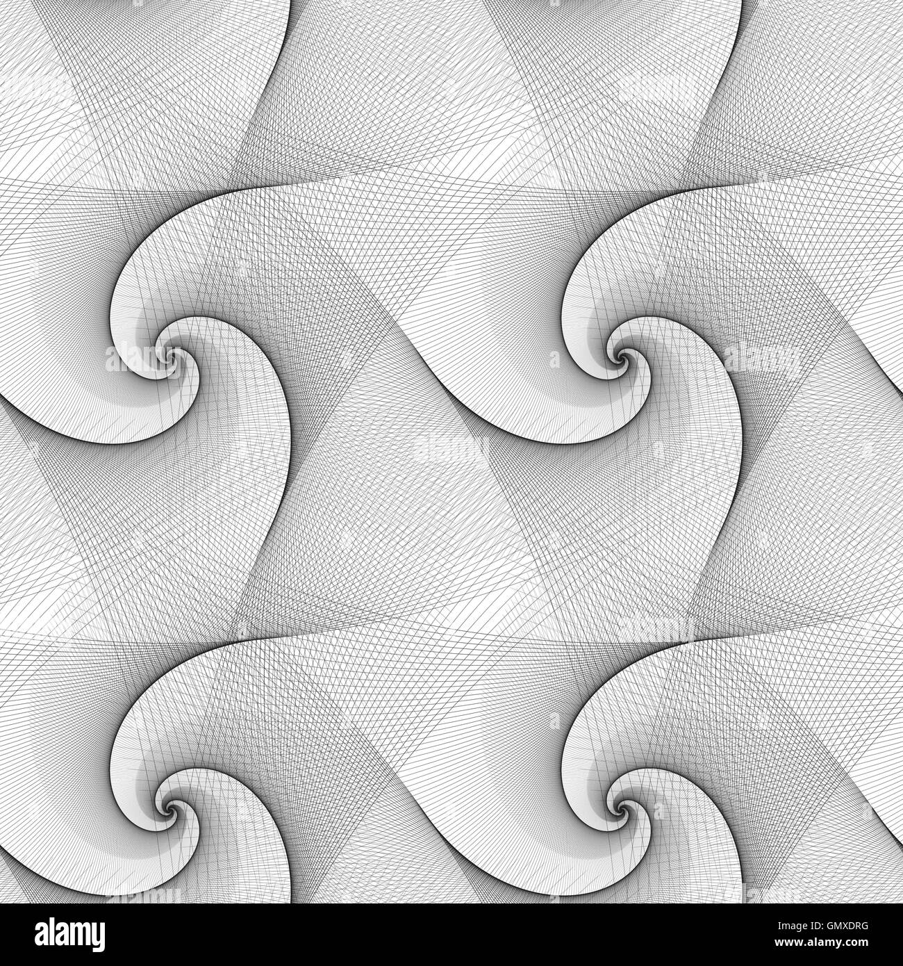 Seamless abstract black white spiral pattern Stock Vector Image & Art ...