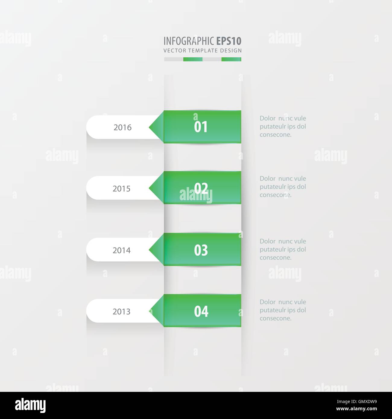 timeline template green gradient color Stock Vector Image & Art - Alamy