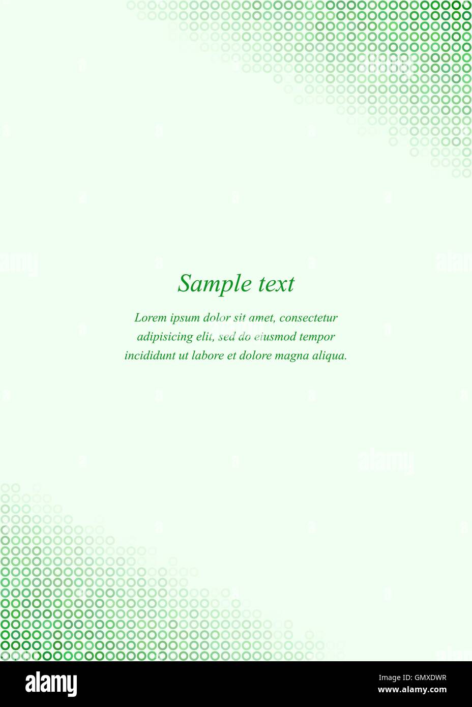 Green page corner design invitation template Stock Vector Image & Art ...