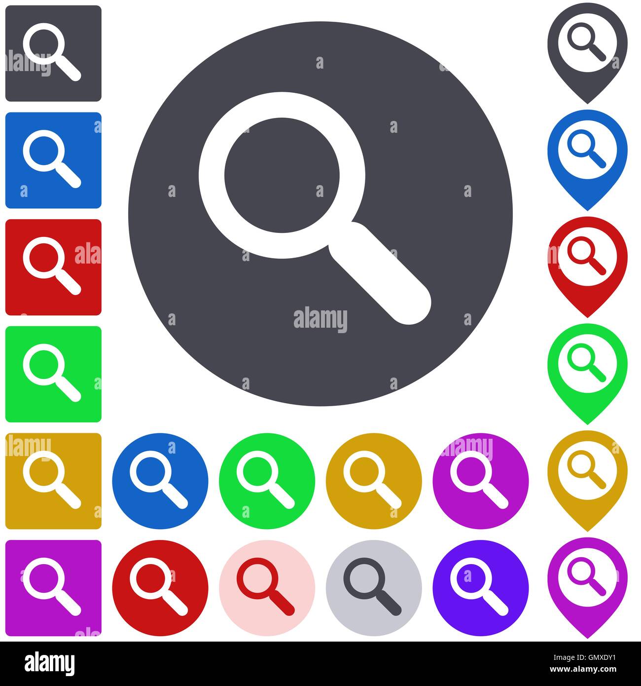 Search app button Stock Vector Images - Alamy