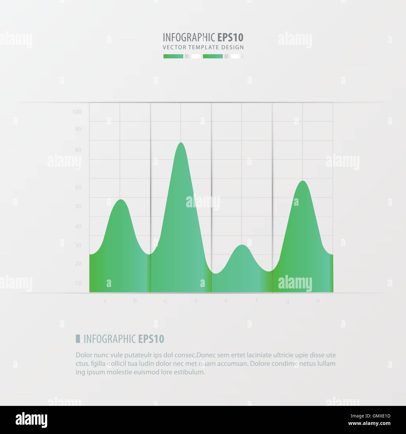 graph and infographic design green color Stock Vector Image & Art - Alamy