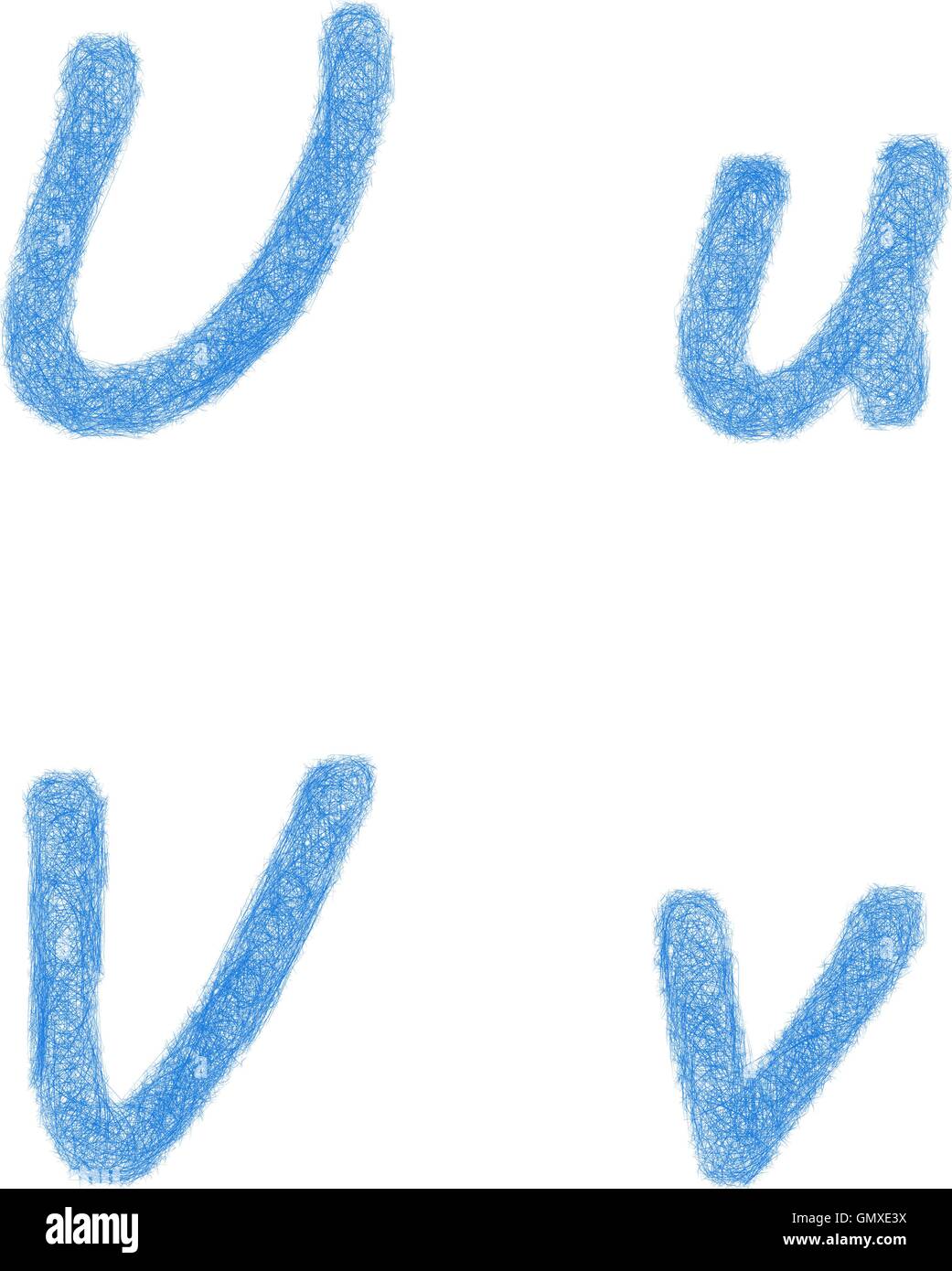 Alphabet letters cyan Stock Vector Images - Alamy