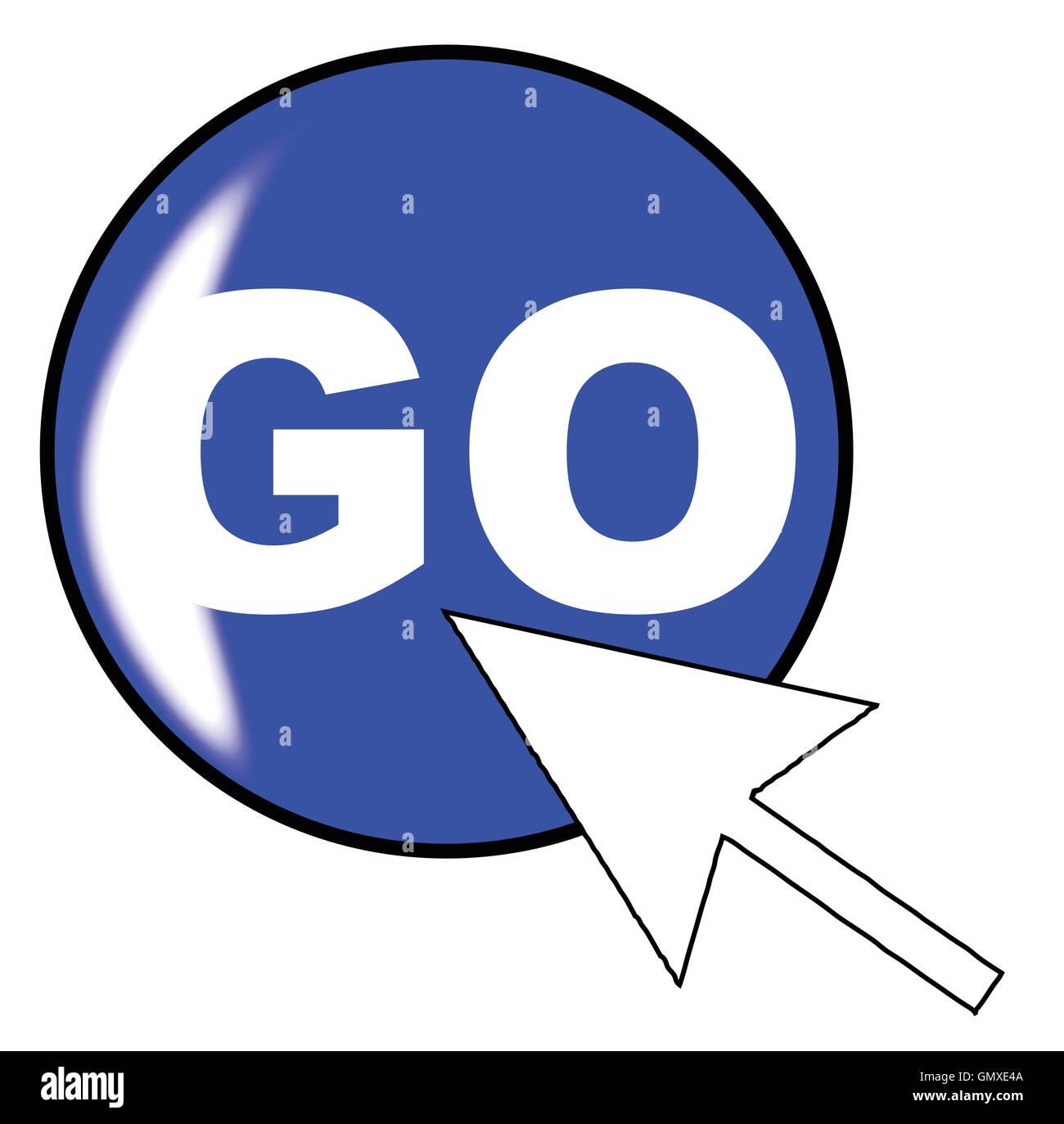 Computer Icon Go Stock Vector Image & Art - Alamy