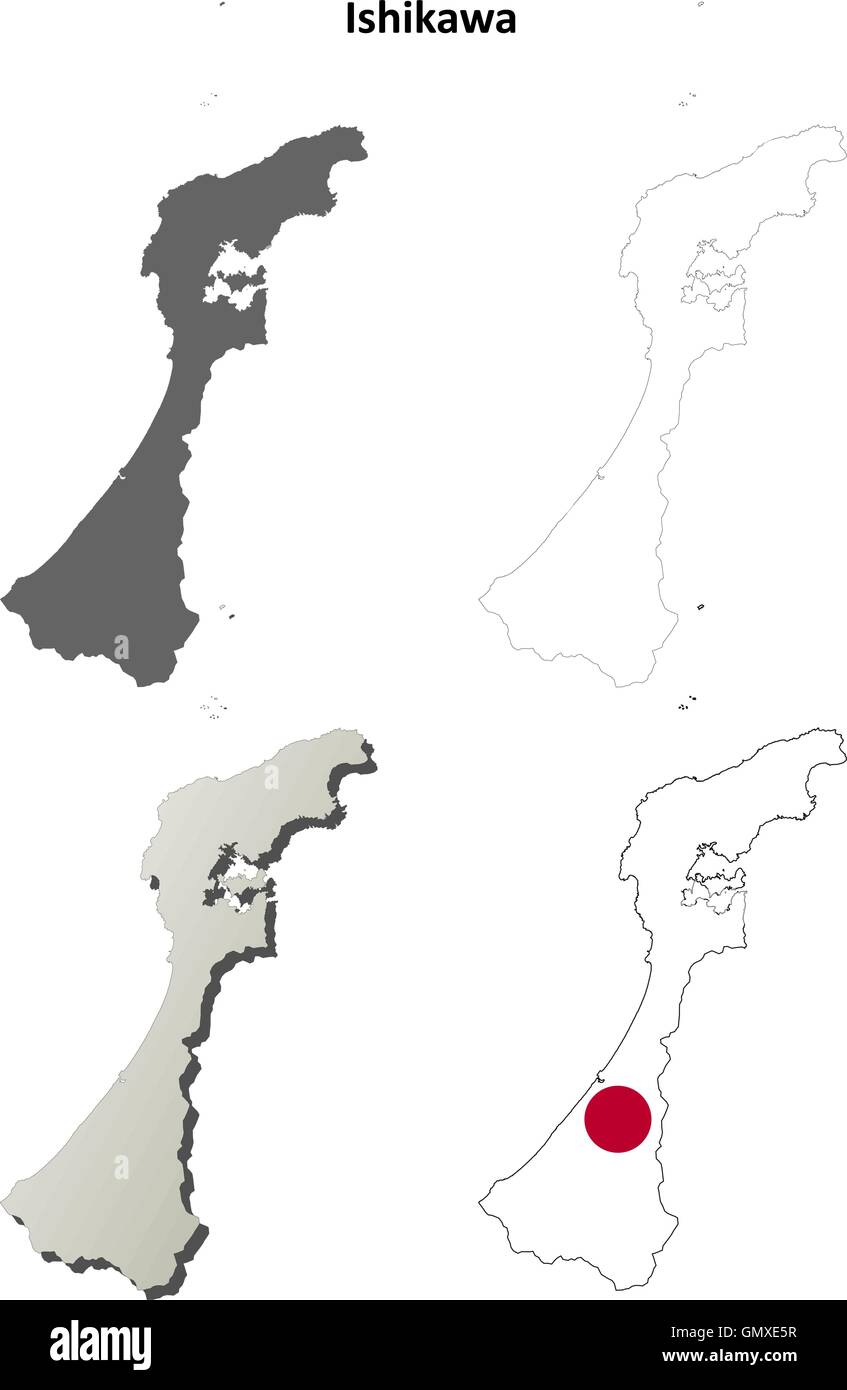 Map of ishikawa hi-res stock photography and images - Alamy