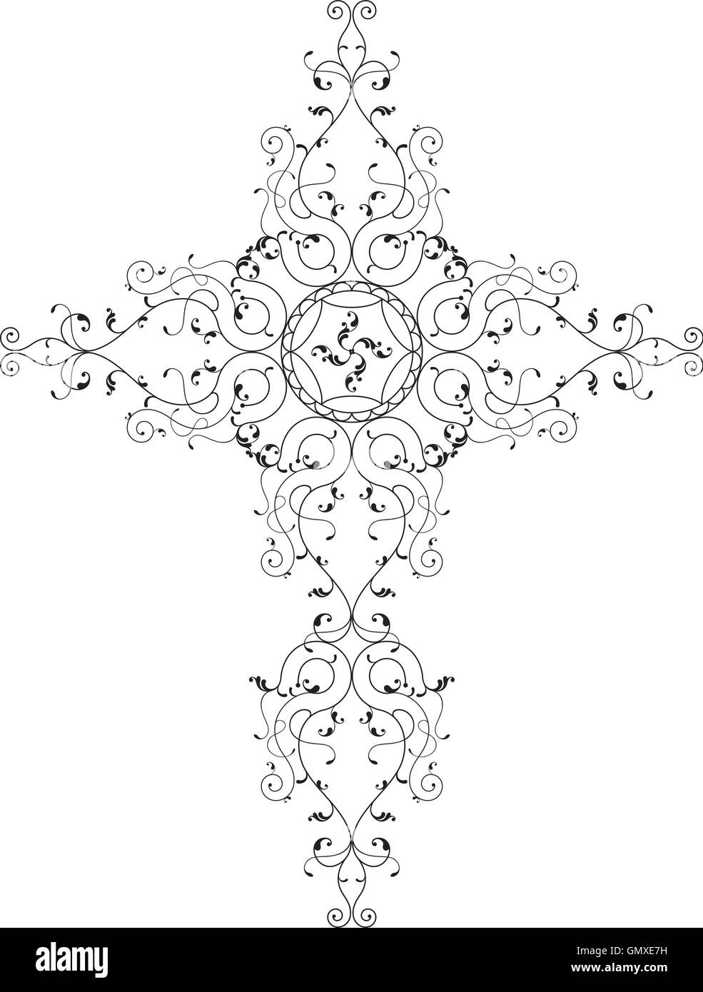 Fancy Cross Designs Clip Art