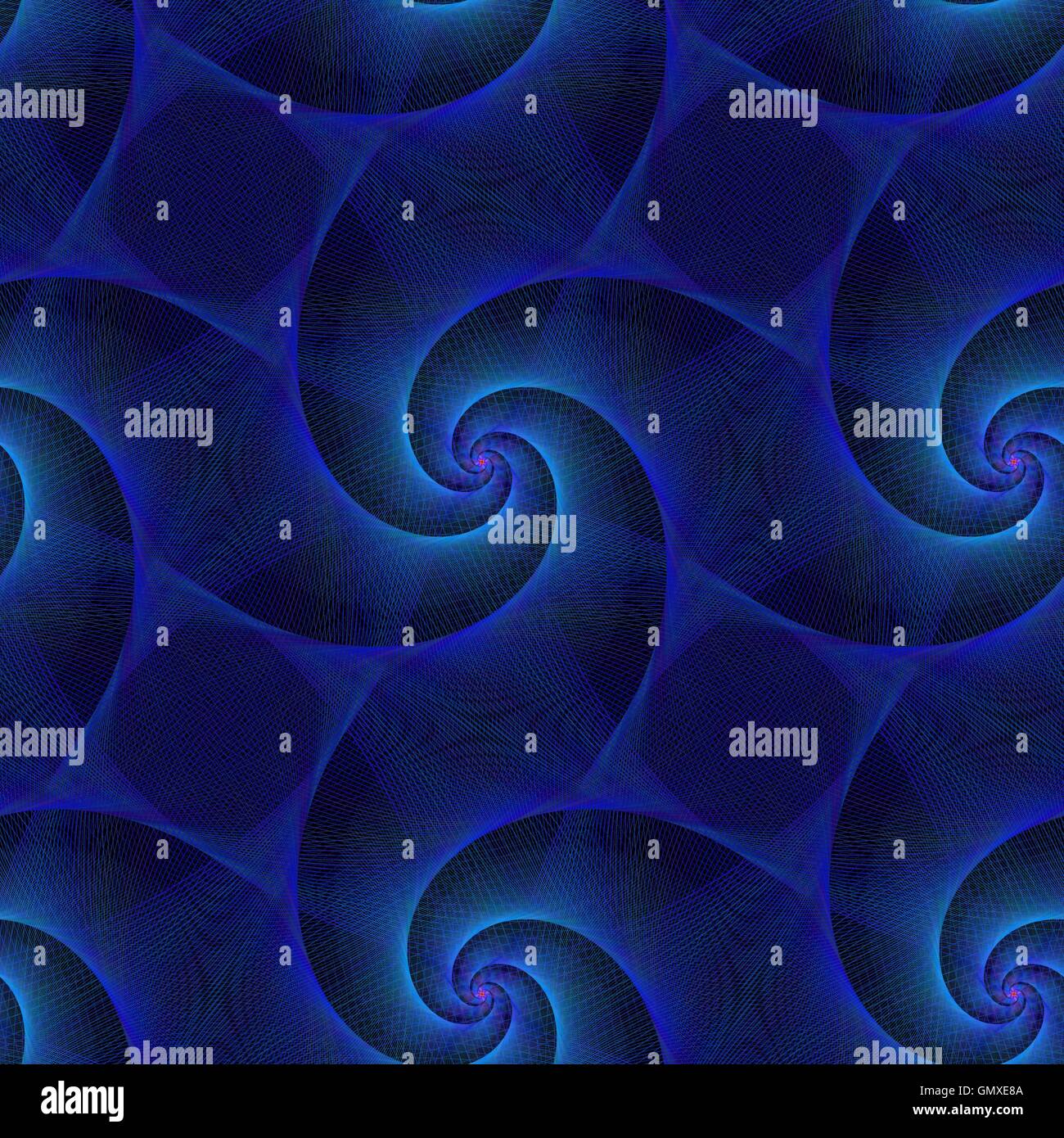 Dark blue abstract seamless fractal pattern Stock Vector Image & Art ...