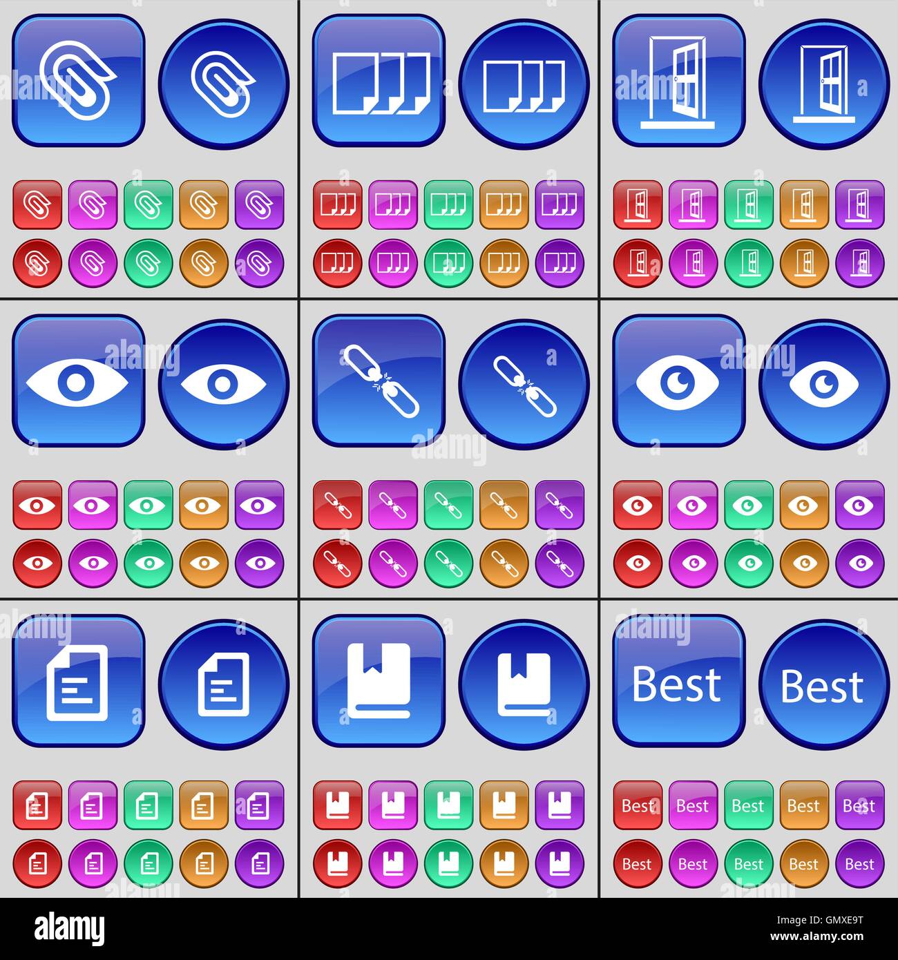 Clip, Files, Door, Vision, Link, Vision, Text file, Book, Best. A large ...