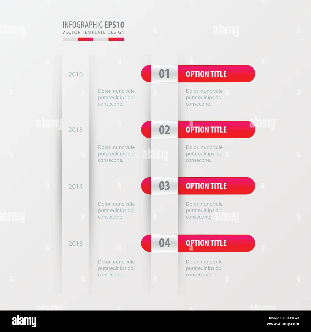 timeline design pink gradient color Stock Vector Image & Art - Alamy