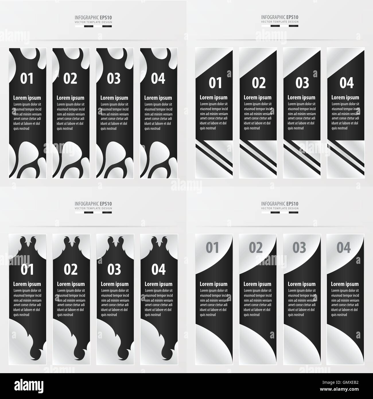 banner and template black and white color Stock Vector Image & Art - Alamy