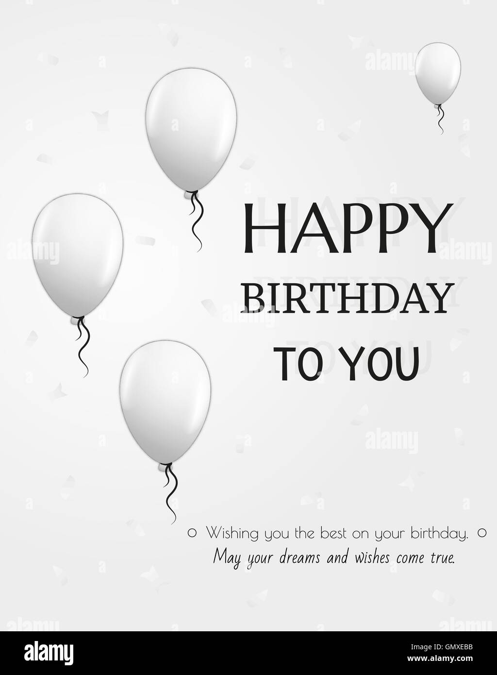 Wish card for Black and White Stock Photos & Images - Alamy