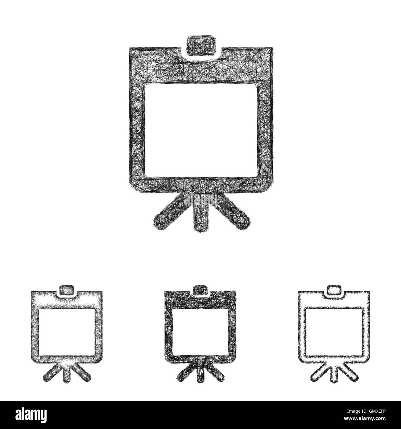 Simple line drawing business presentation Cut Out Stock Images ...