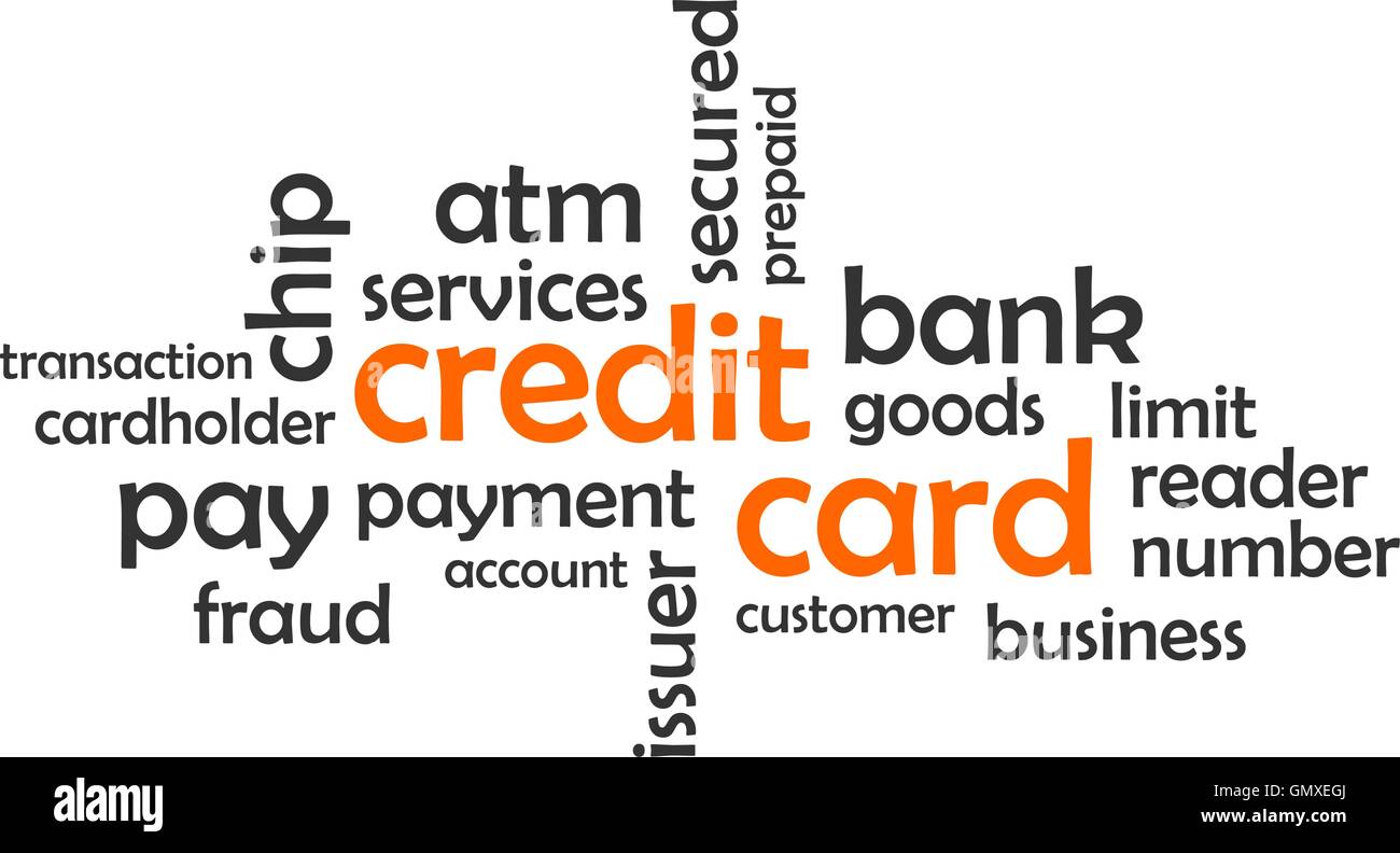 Card transaction word cloud hi-res stock photography and images - Alamy