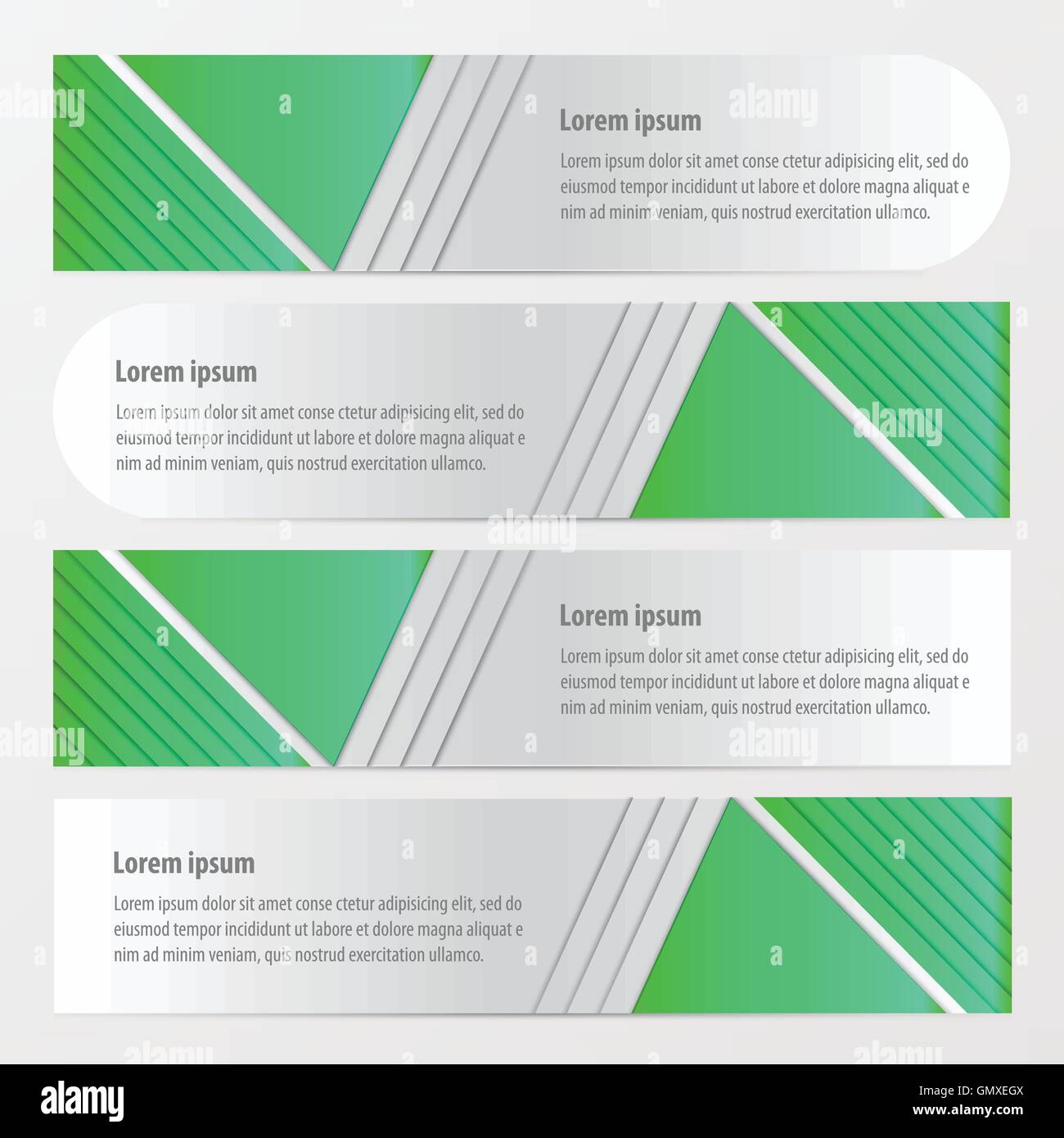 Vector Banner Design Green Color High Resolution Stock Photography and ...