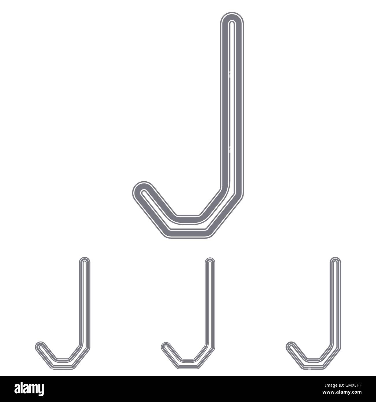 Grey letter j logo design set Stock Vector Image & Art - Alamy