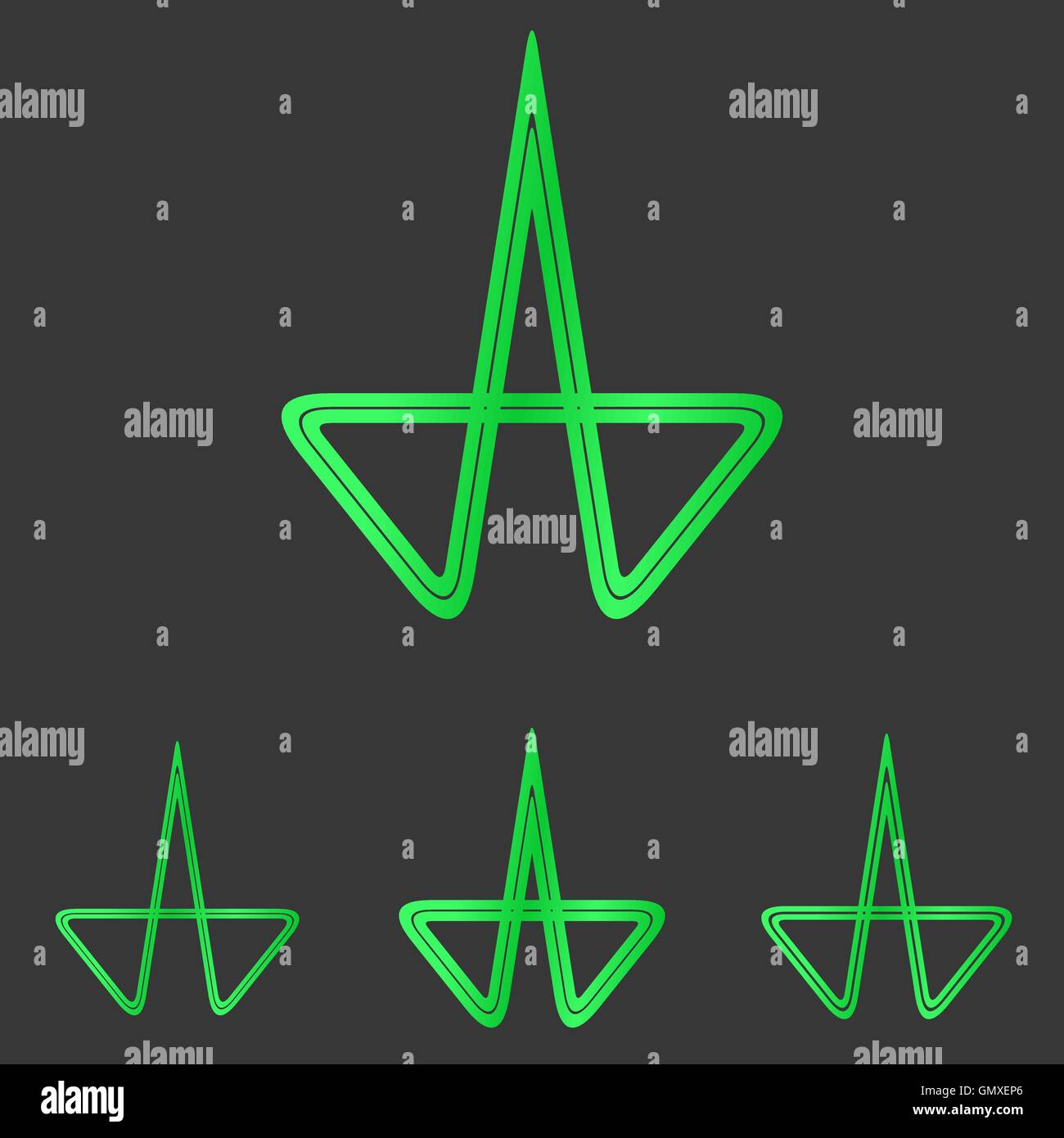 Green line research logo design set Stock Vector Image & Art - Alamy