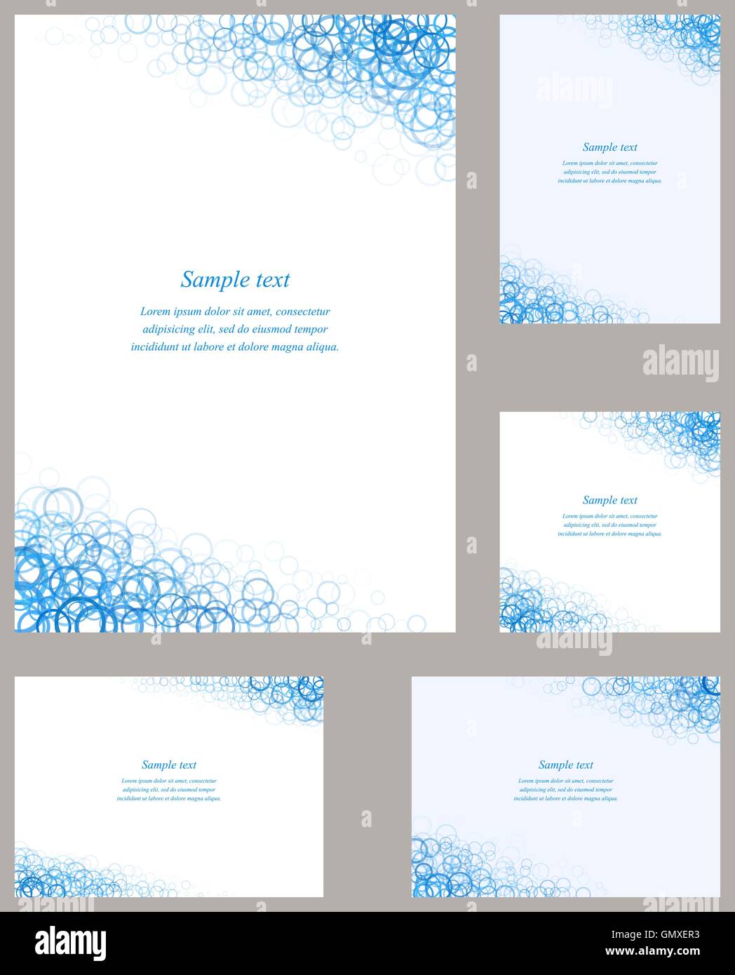 Blue page corner design template set Stock Vector Image & Art - Alamy
