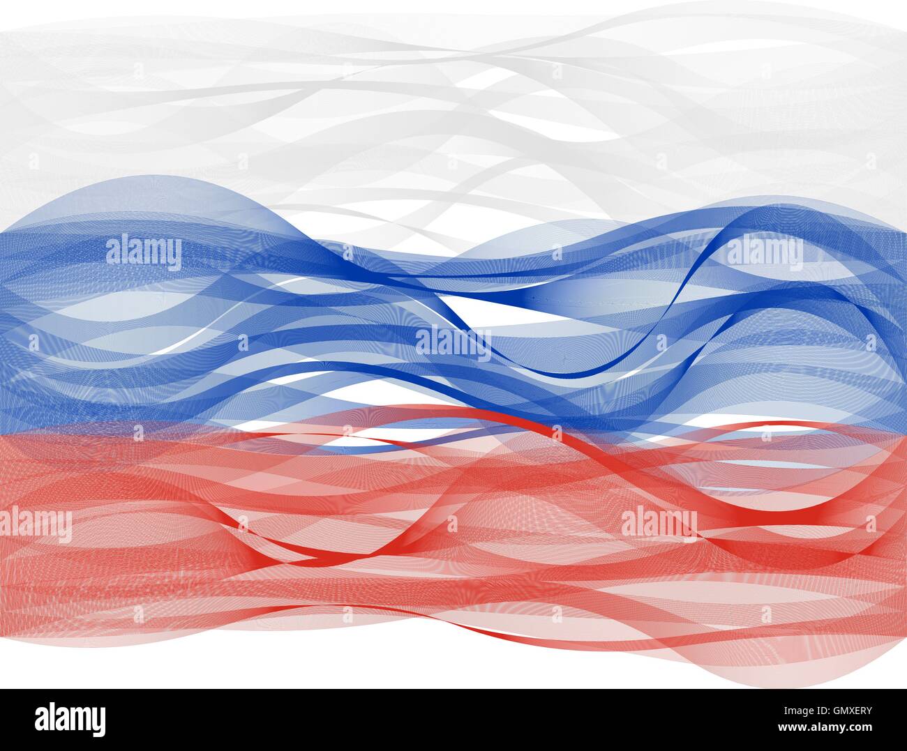 Wave line flag of Russia Stock Vector Image & Art - Alamy