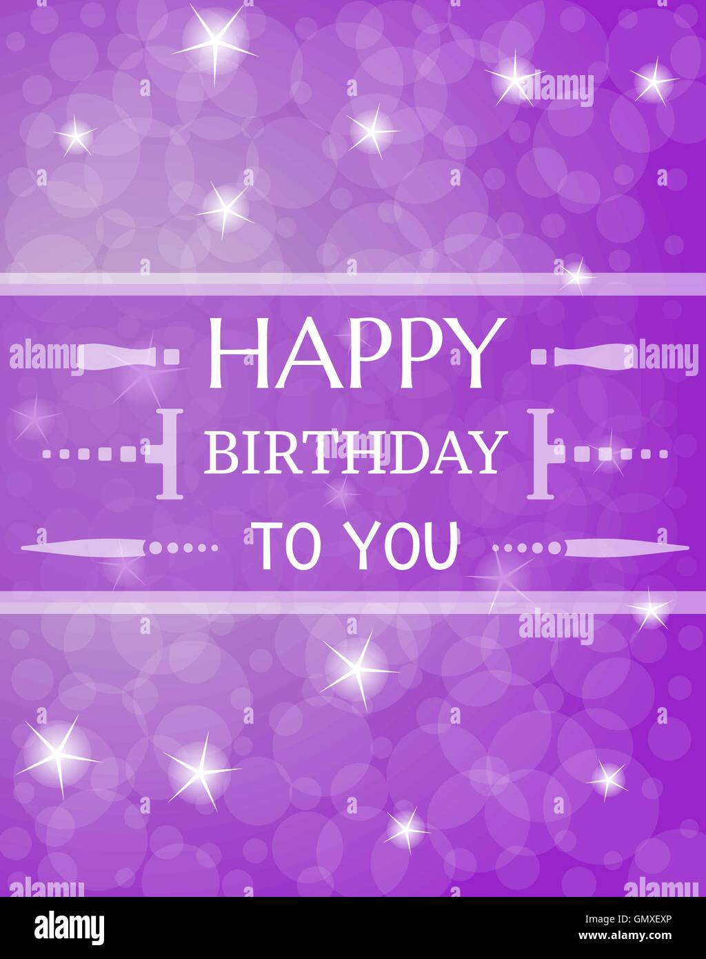 birthday card with shinning stars Stock Vector Image & Art - Alamy
