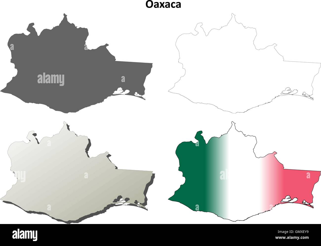 Mapa Del Estado De Oaxaca