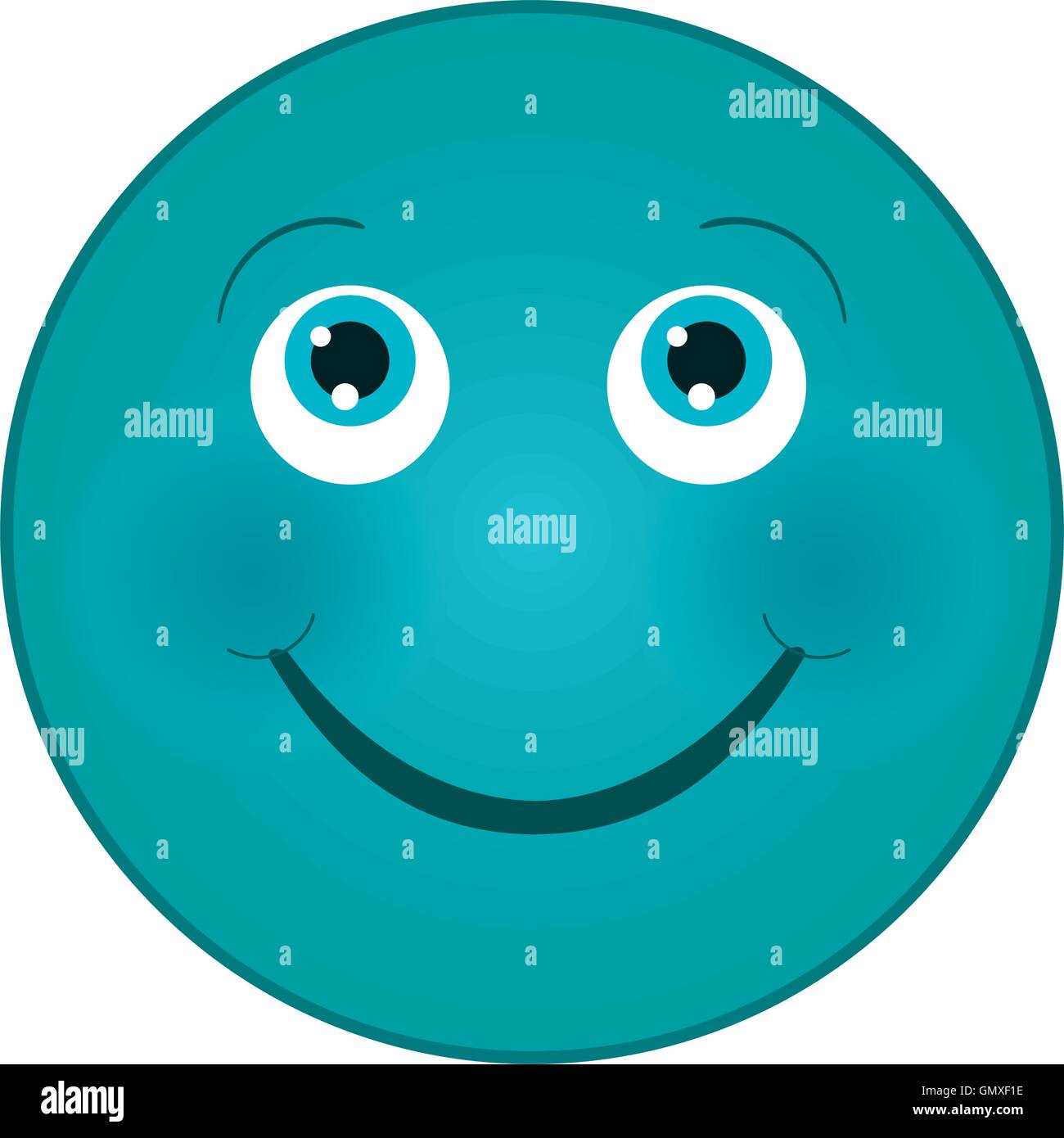 happy smirk emoticon icon Stock Vector Image & Art - Alamy