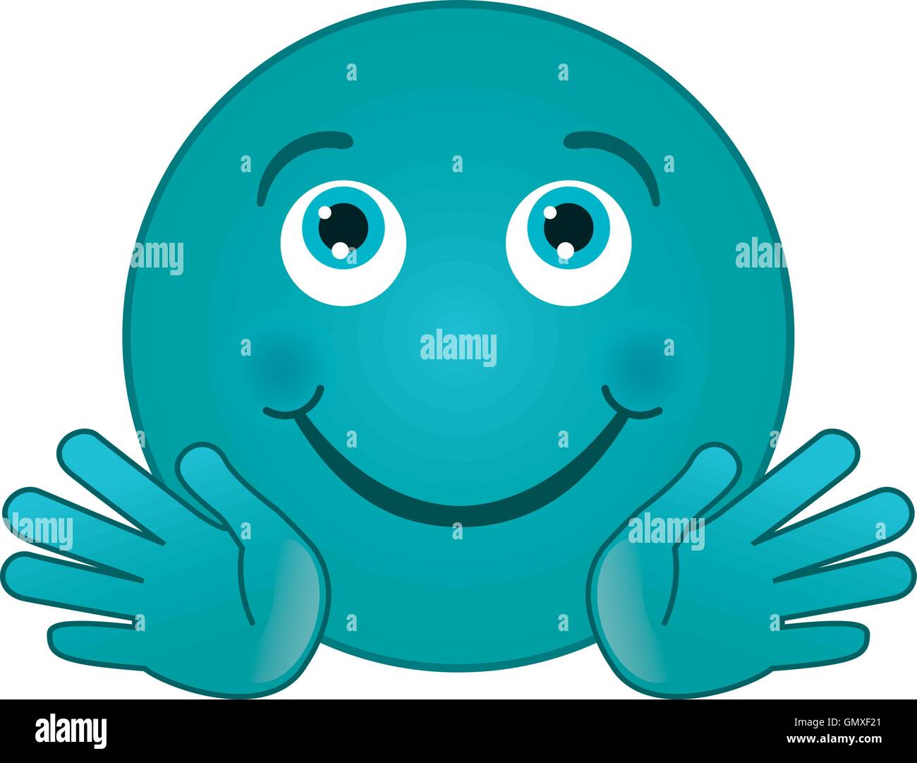 happy smirk emoticon icon Stock Vector Image & Art - Alamy