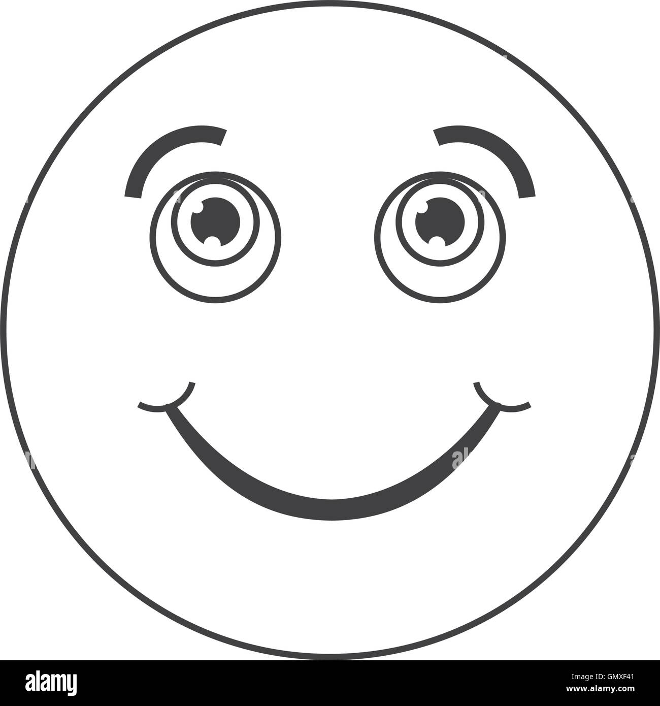 smile emoticon icon Stock Vector Image & Art - Alamy