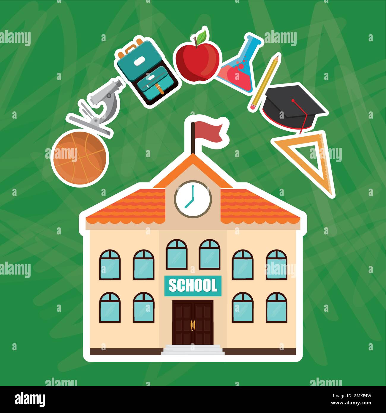 back to school icon set design Stock Vector Image & Art - Alamy