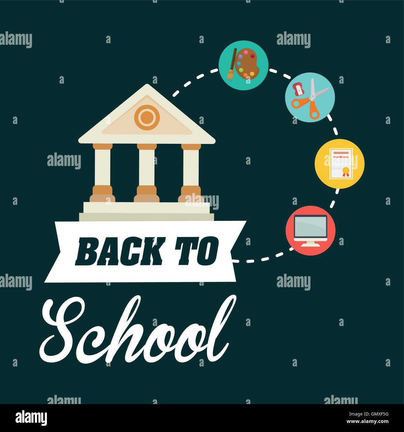 back to school icon set design Stock Vector Image & Art - Alamy