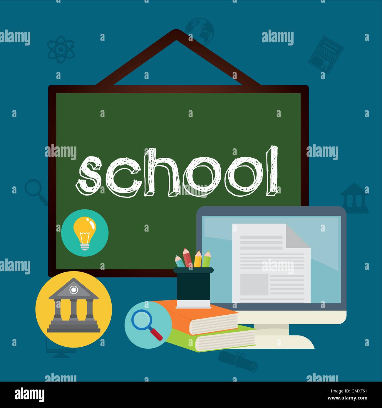 back to school icon set design Stock Vector Image & Art - Alamy
