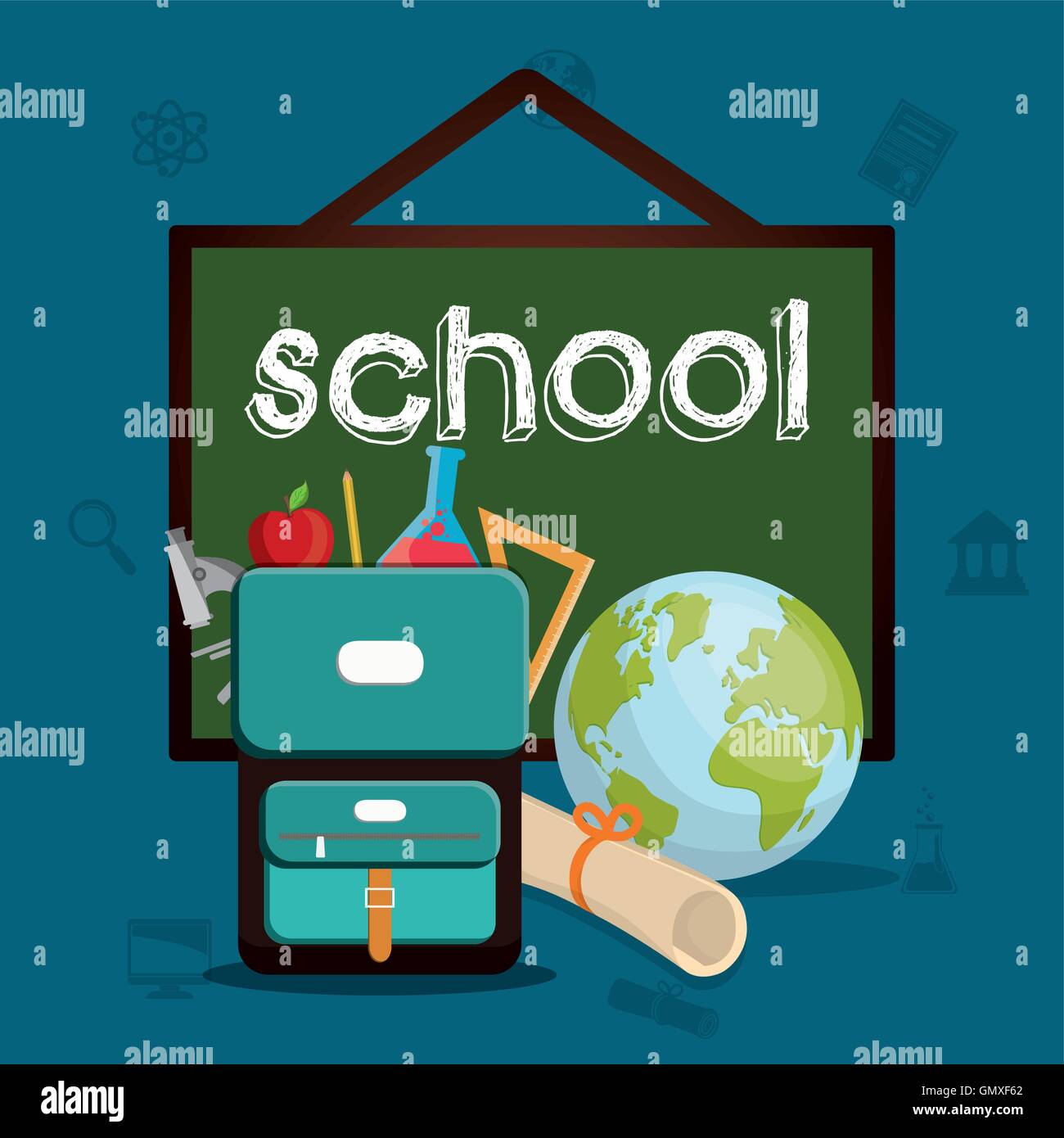 back to school icon set design Stock Vector Image & Art - Alamy