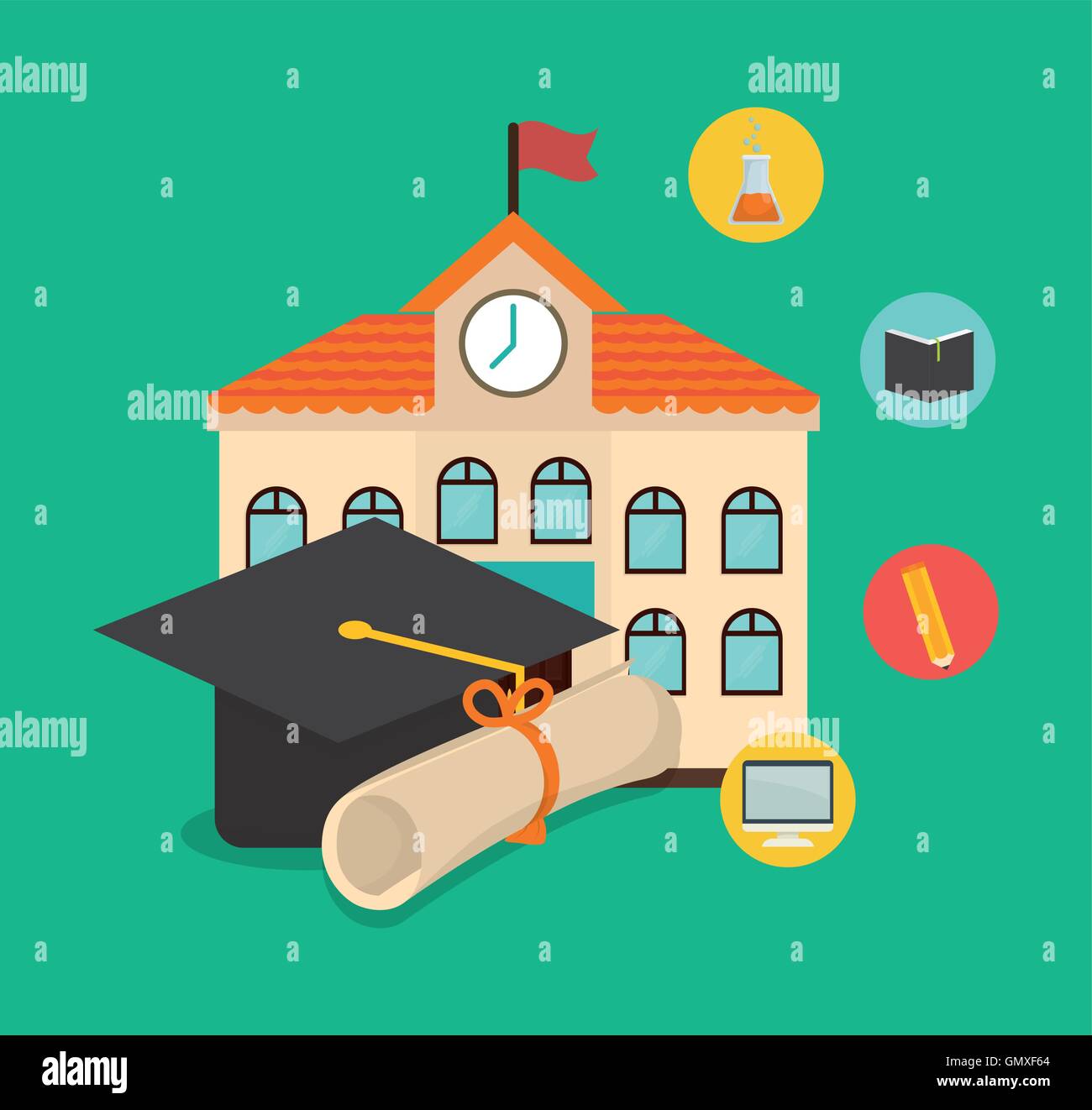 back to school icon set design Stock Vector Image & Art - Alamy