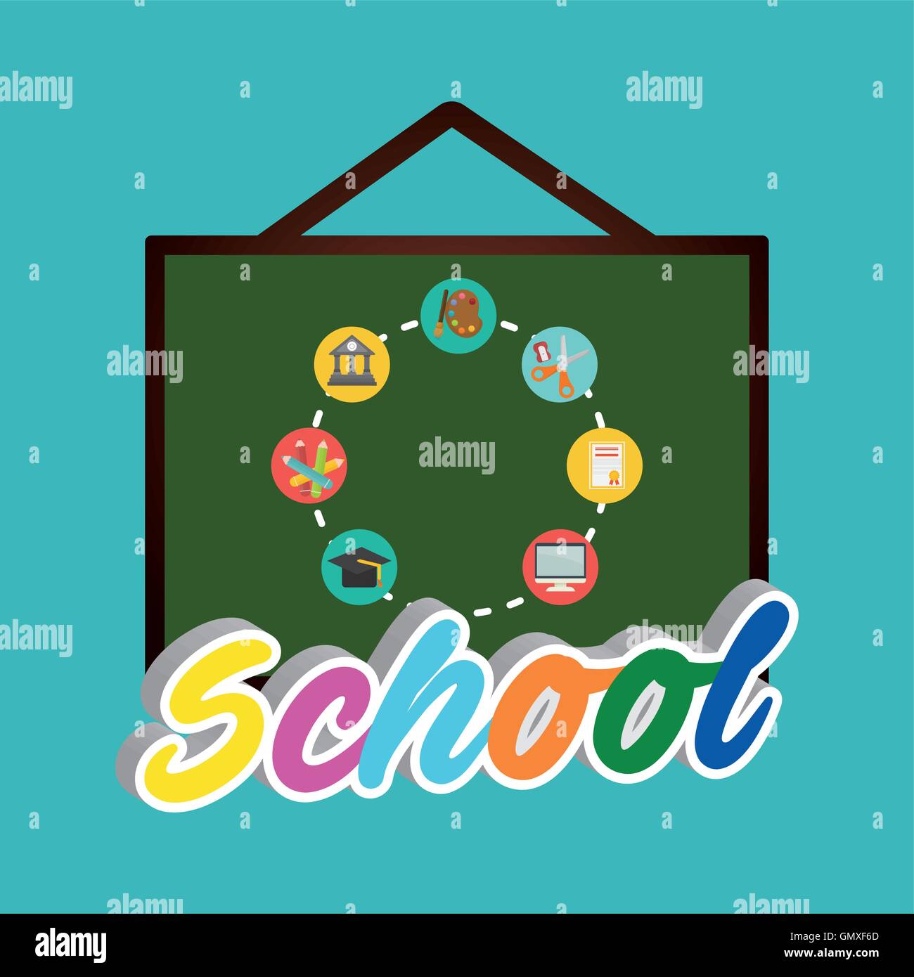 back to school icon set design Stock Vector Image & Art - Alamy