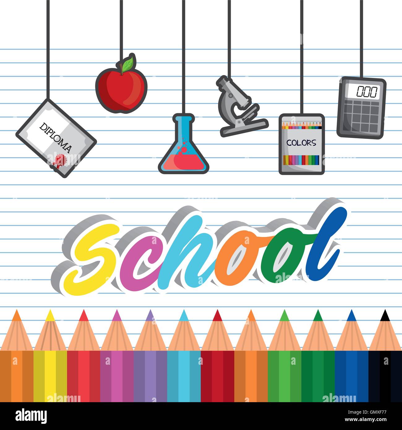 back to school icon set design Stock Vector Image & Art - Alamy