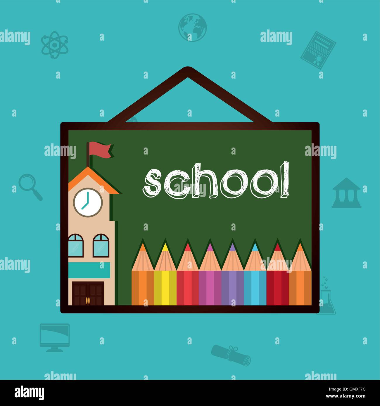 back to school icon set design Stock Vector Image & Art - Alamy