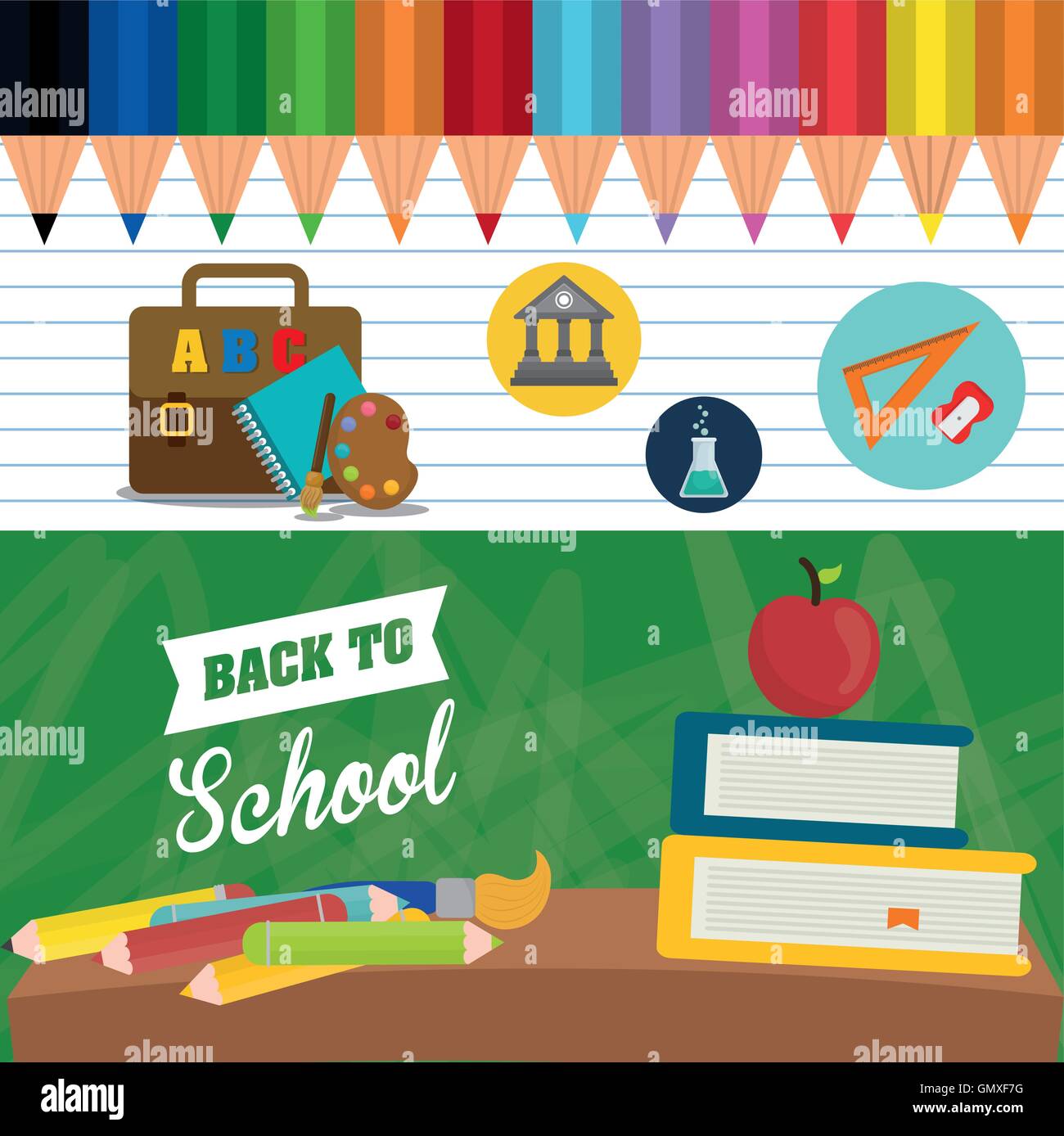 back to school icon set design Stock Vector Image & Art - Alamy