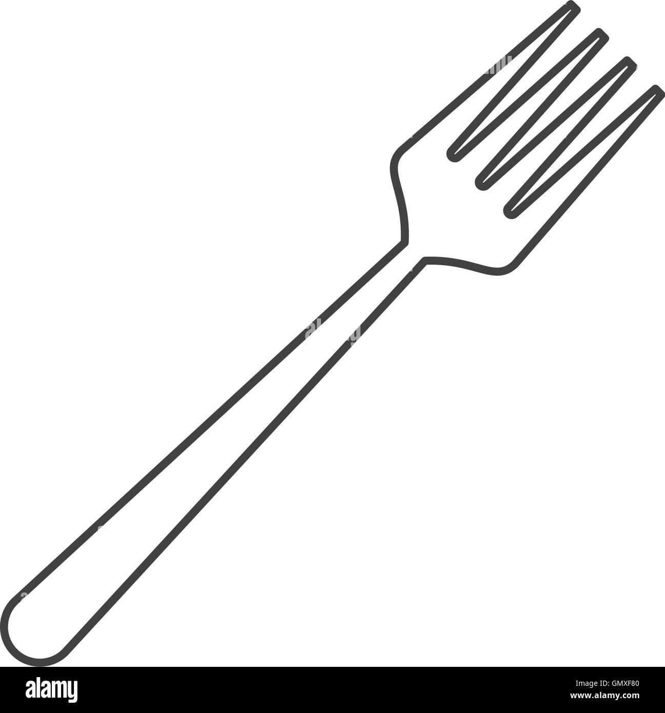 single fork icon Stock Vector Image & Art - Alamy