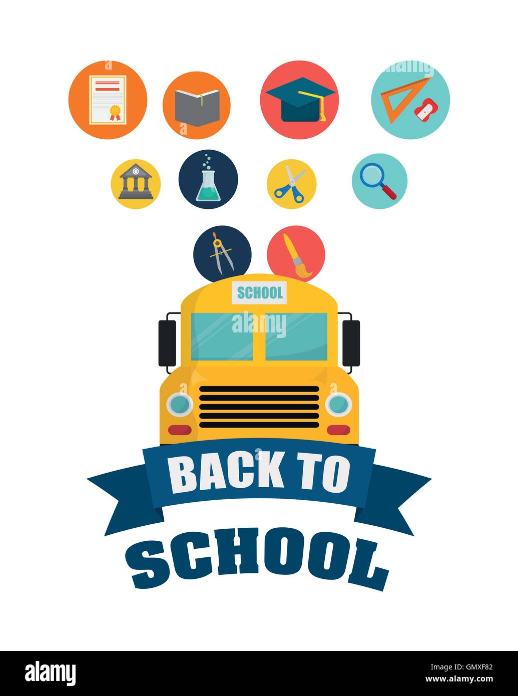 back to school icon set design Stock Vector Image & Art - Alamy