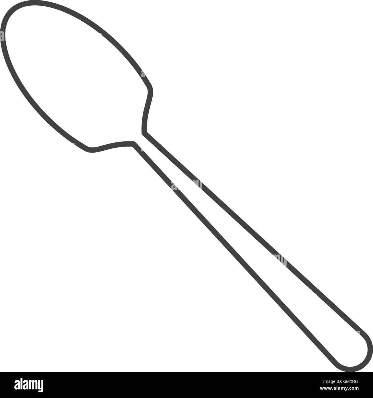 single spoon icon Stock Vector Image & Art - Alamy