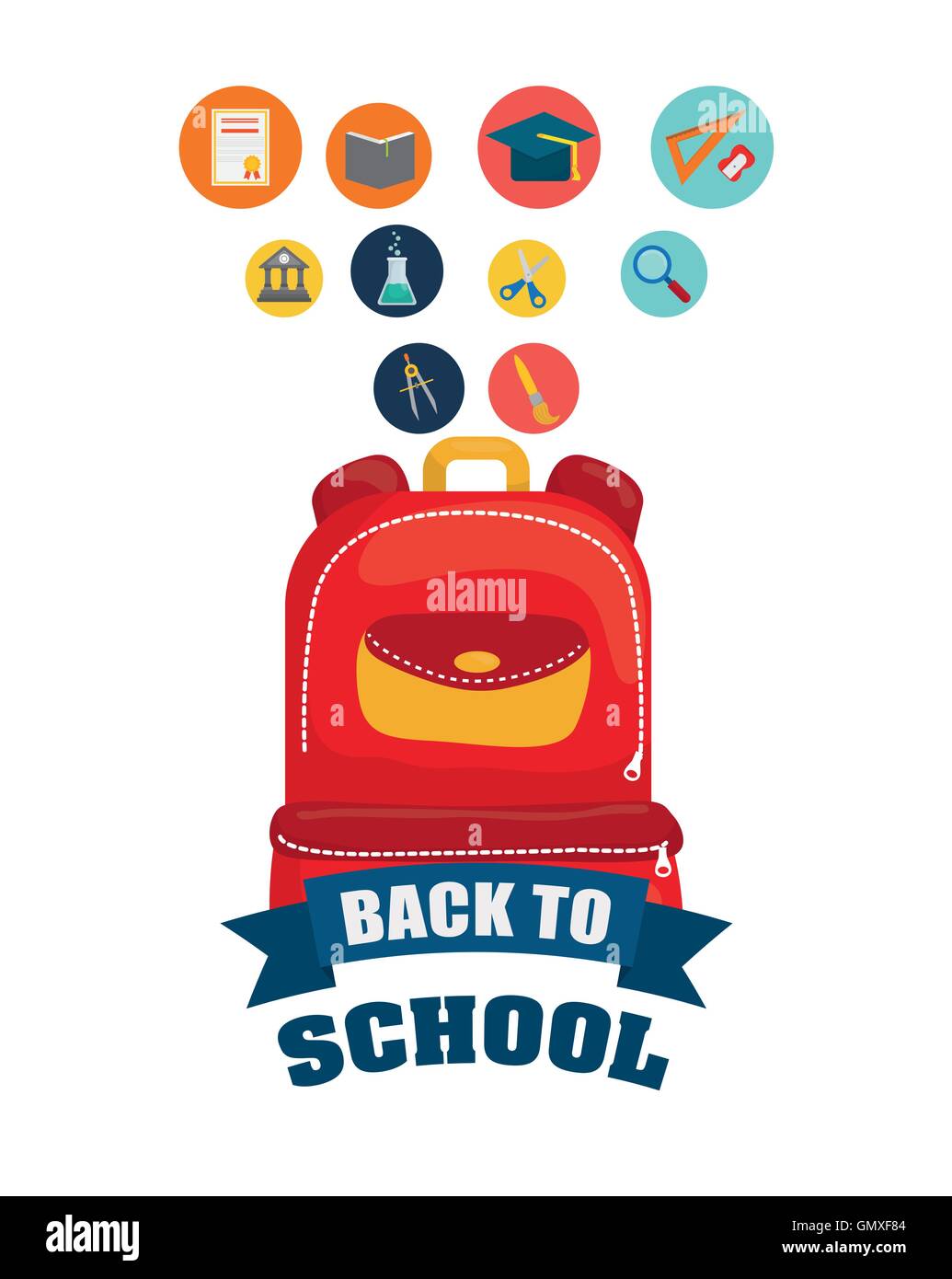 back to school icon set design Stock Vector Image & Art - Alamy