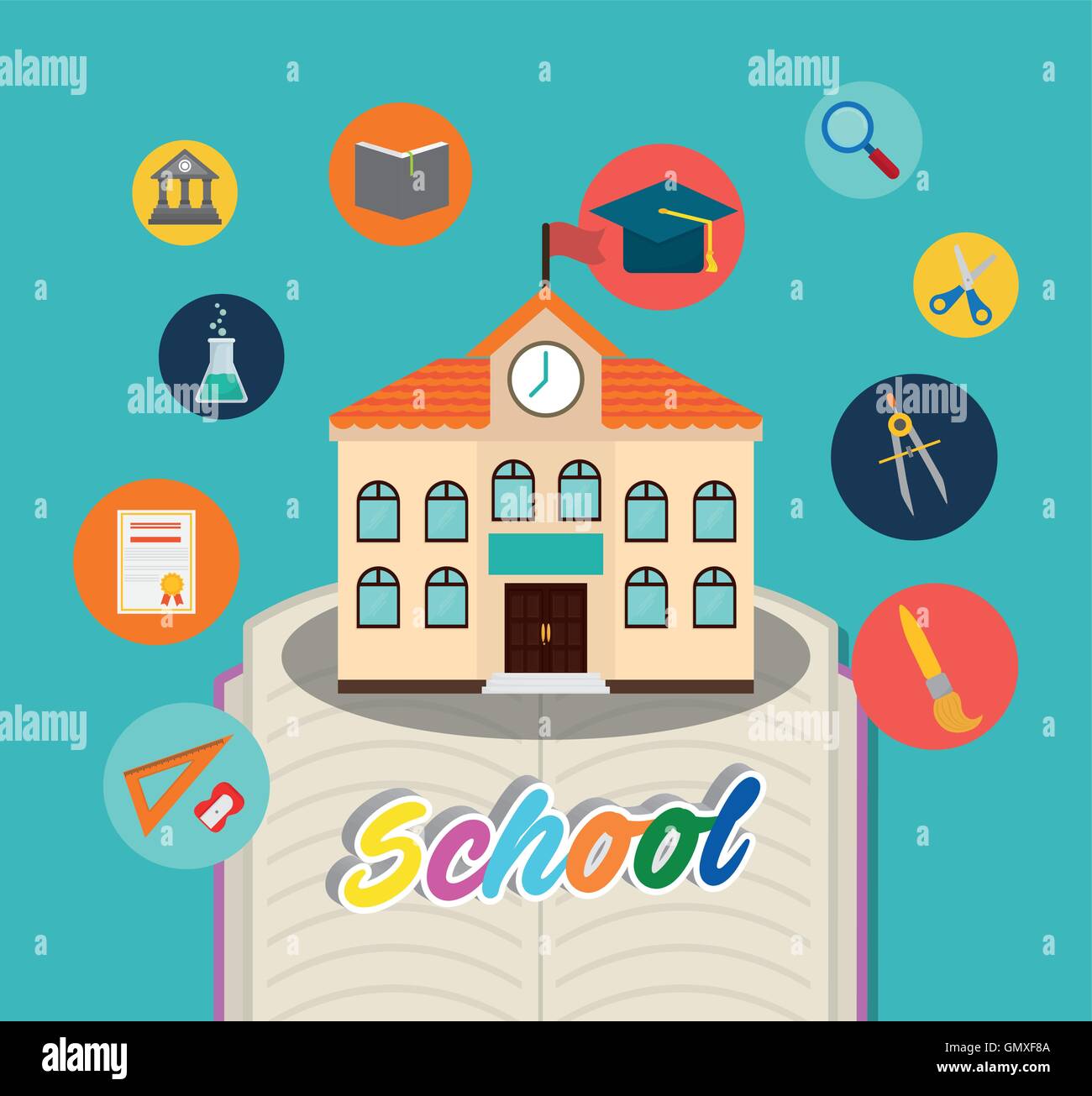 back to school icon set design Stock Vector Image & Art - Alamy