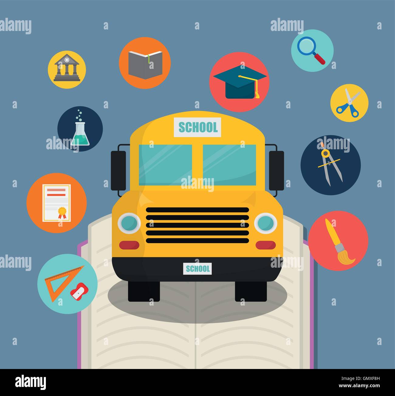 back to school icon set design Stock Vector Image & Art - Alamy