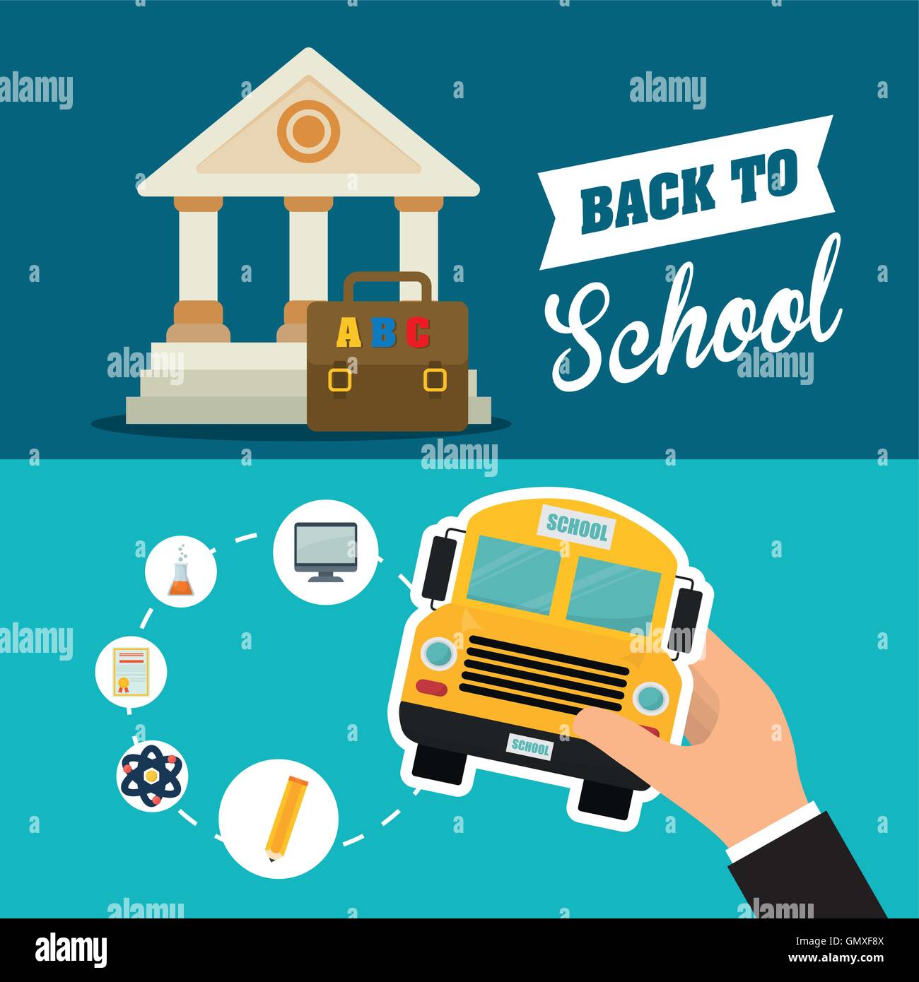 back to school icon set design Stock Vector Image & Art - Alamy